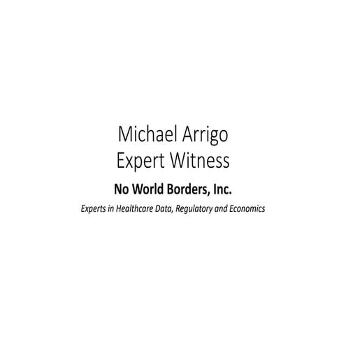 2018 03 26 michael arrigo expert witness overview cv slides | PPT