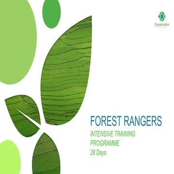 FOREST RANGERS - TRAINING | PPTX