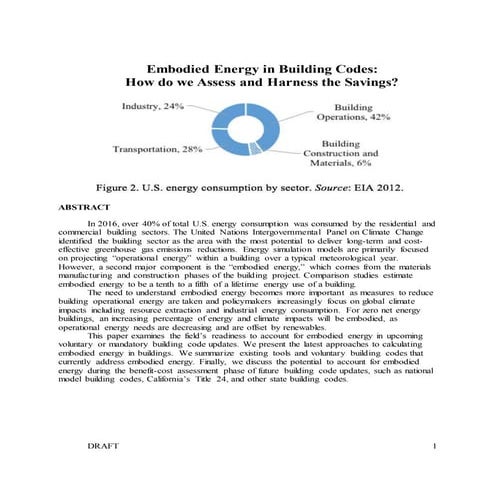 2018 03 Embodied Energy in Buildings | DOCX | Power and Energy Industry ...