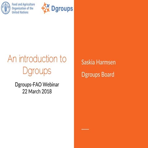 An introduction to dgroups | PPT
