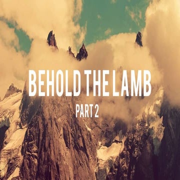 Lesson 1 — The Lion and the Lamb | PPT