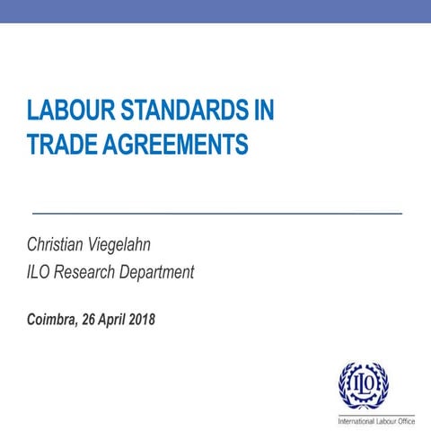 Labour standards in trade agreements | PPTX