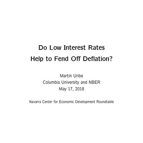 Martín Uribe - Universidad de Columbia. | PDF