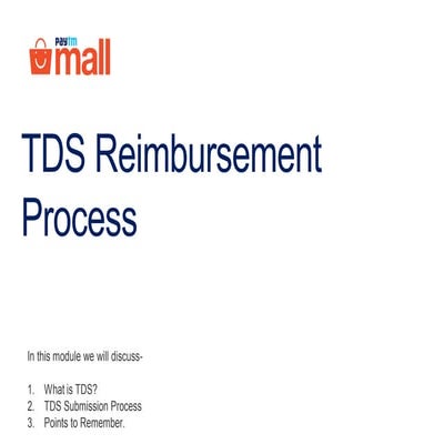 TDS submission process | PPT