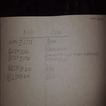 Math proofs for ch 4 quiz | PDF