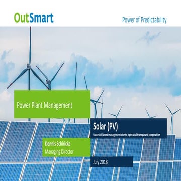 Solar power plant management by OutSmart | PDF