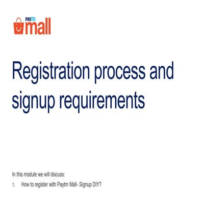 Registration process | PPT | Free Download