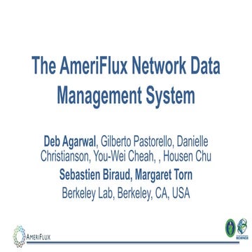 The AmeriFlux Network Data Management System | PPT