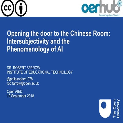 Opening the door to the Chinese Room: Intersubjectivity and the ...