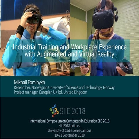 Industrial Training and Workplace Experience with Augmented and Virtual ...