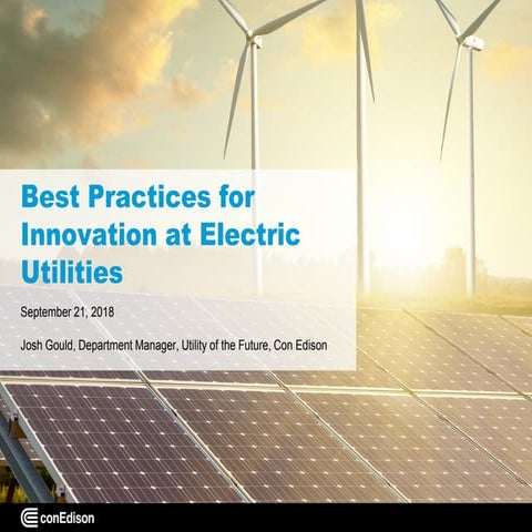 Best Practices for Innovation at Electric Utilities | PDF | Business ...
