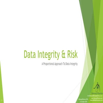 20181101 RQA Data Integrity & Risk by Ian Ramsay | PPTX ...