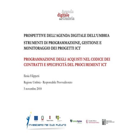 Programmazione degli acquisti nel Codice dei contratti e specificità ...