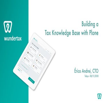 Building a Tax Knowledge base with Plone | PDF