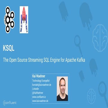Ksql The Open Source Sql Streaming Engine For Apache Kafka Big Data