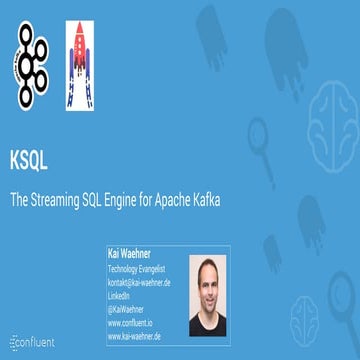 Kai Waehner Ksql The Open Source Sql Streaming Engine For Apache