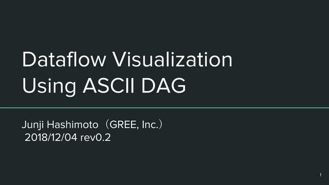 Dataflow Visualization Using Ascii Dag Ppt