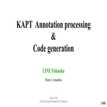 KAPT Annotation processing & Code generation | PDF | Web Development ...