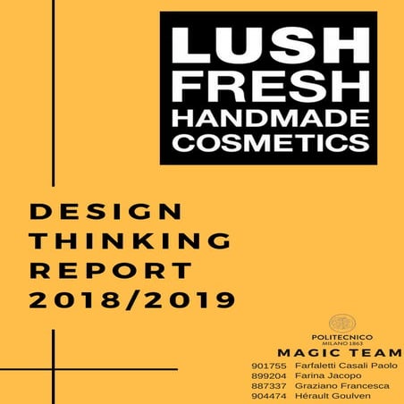 Design Thinking as CPS apllied to LUSH - Milan | PDF