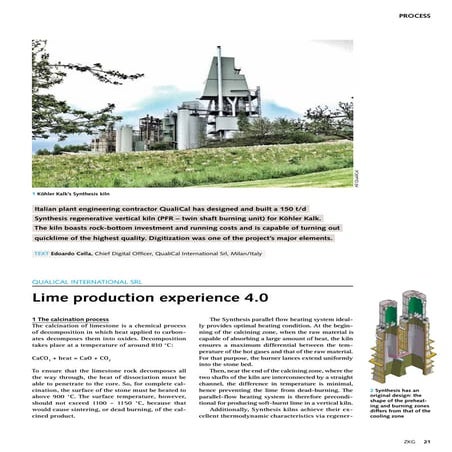 Lime Production experience 4.0 | PDF