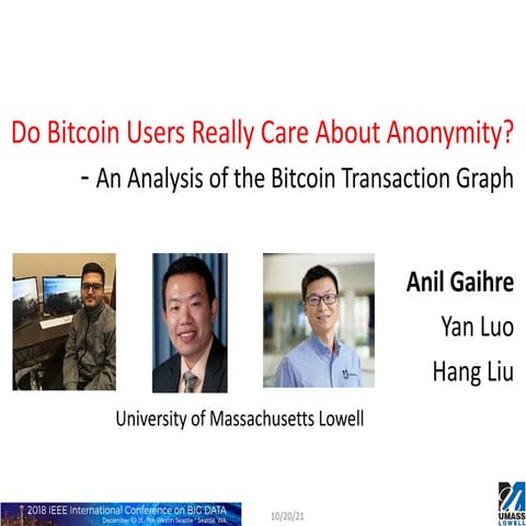Anonymity concerns of Bitcoin users | PPT