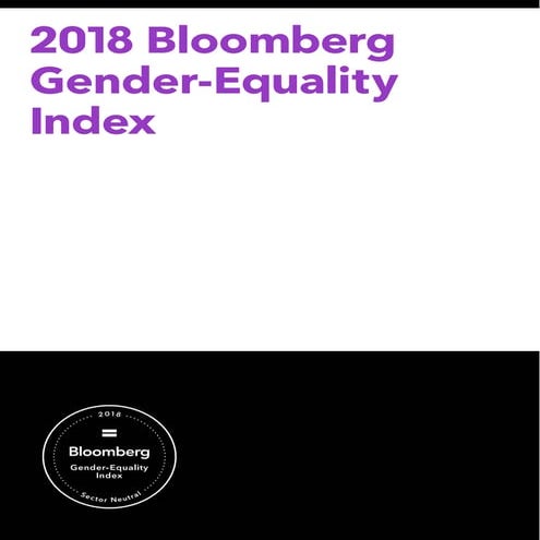 2018 Bloomberg Gender-Equality Index | PDF