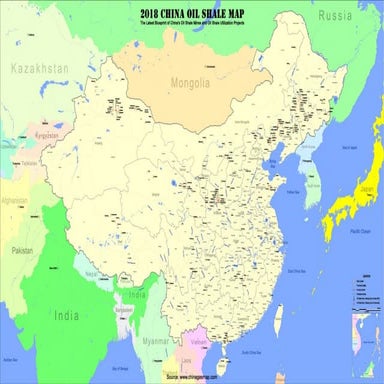 2018 China Oil Shale Map | PPT