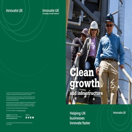 2018 Innovate UK Clean Growth and Infrastructure Brochure | PDF