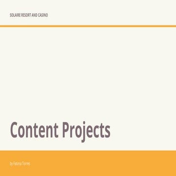 Content Projects | PDF