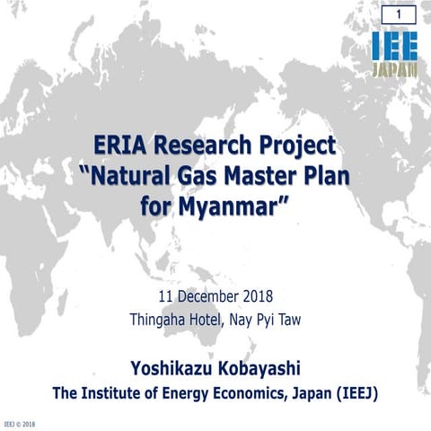 ERIA Research Project: Natural Gas Master Plan for Myanmar | PDF