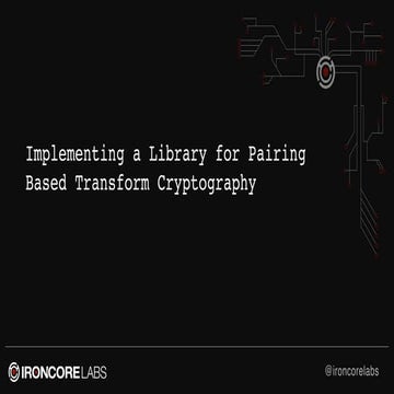 Pairing Based Transform Cryptography Proxy Re Encryption Pre Ppt 4506