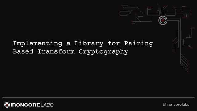 Pairing Based Transform Cryptography Proxy Re Encryption Pre Ppt 4506