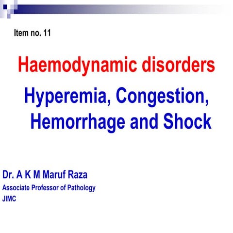 Haemodynamic disorders. | PPTX