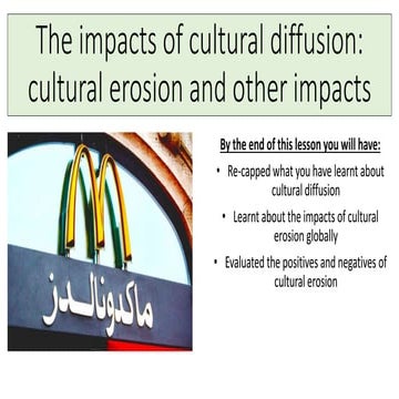 The impacts of cultural diffusion | PPTX