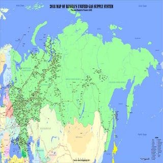 2018 Map of Russia's Unified Gas Supply System | PPT