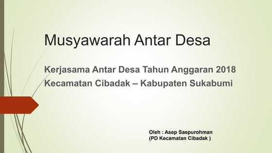 Tahap Pelaksanaan Kerjasama Antar Desa.pptx