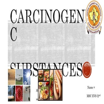 Carcinogenic substances | PPTX