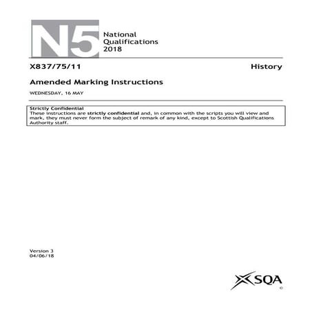 Example National 5 History questions - Comparison | PDF