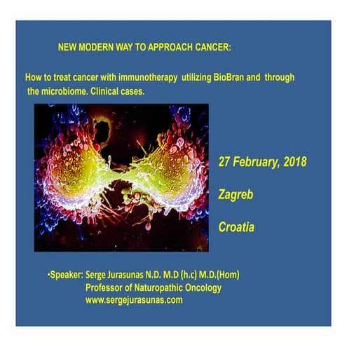 Professor Serge Jurasunas - New Modern Way to Approach Cancer - Biobran ...