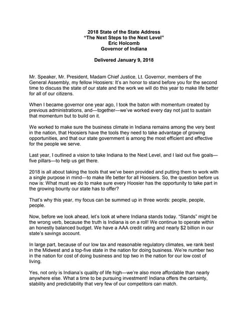 Mayor ballard re election announcement speech | PDF | Personal Taxes ...