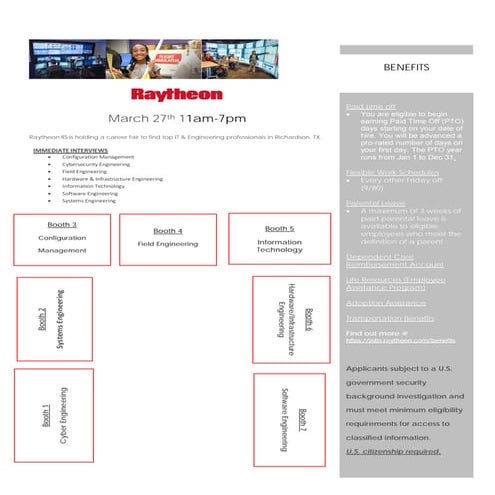 01/30/2020 Raytheon Career Fair - Richardson, TX | PDF
