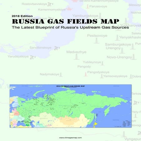 2018 Russia Gas Fields Map | PDF | Gasoline Prices | Economy
