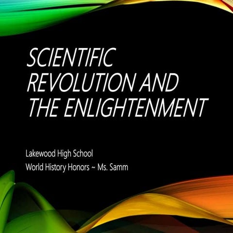 Unit 8: Scientific Revolution & Enlightenment - Part 1 | PPT