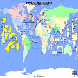 2018 World LNG Import Terminals Map | PPT