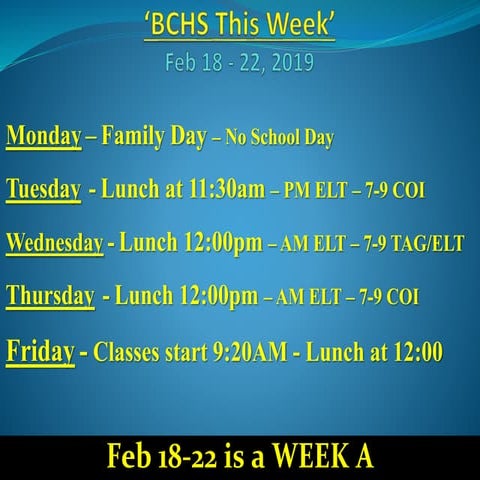 2019-02-18 bchs announcements | PPTX