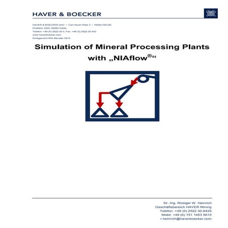Simulation of Mineral Processing Plants with „NIAflow®“ | PDF