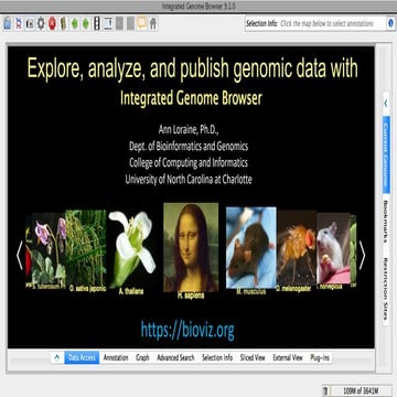 Use Integrated Genome Browser to explore, analyze, and publish genomic data | PDF
