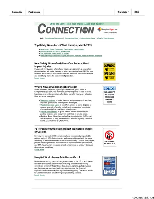 July 2017 Connection Workplace Safety Newsletter | PDF | First Aid ...