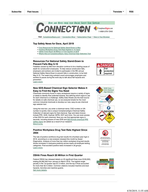 July 2017 Connection Workplace Safety Newsletter | PDF | First Aid ...