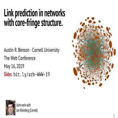 Link prediction in networks with core-fringe structure | PPT